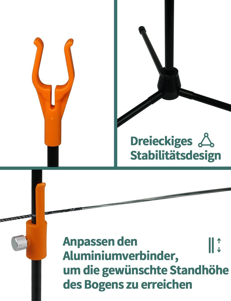 Fiita Lightweight Archery Bow Stand Recurve Bow Compound Bow Stand Rack ...